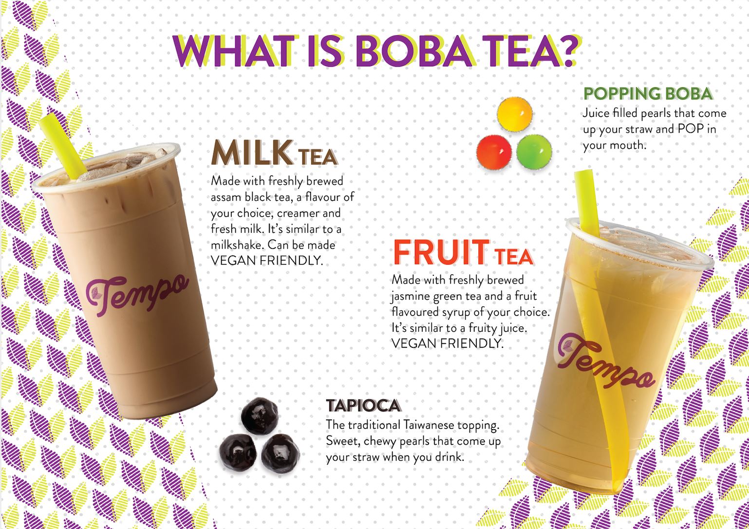 Boba Tea 101 – Tempo Tea Bar