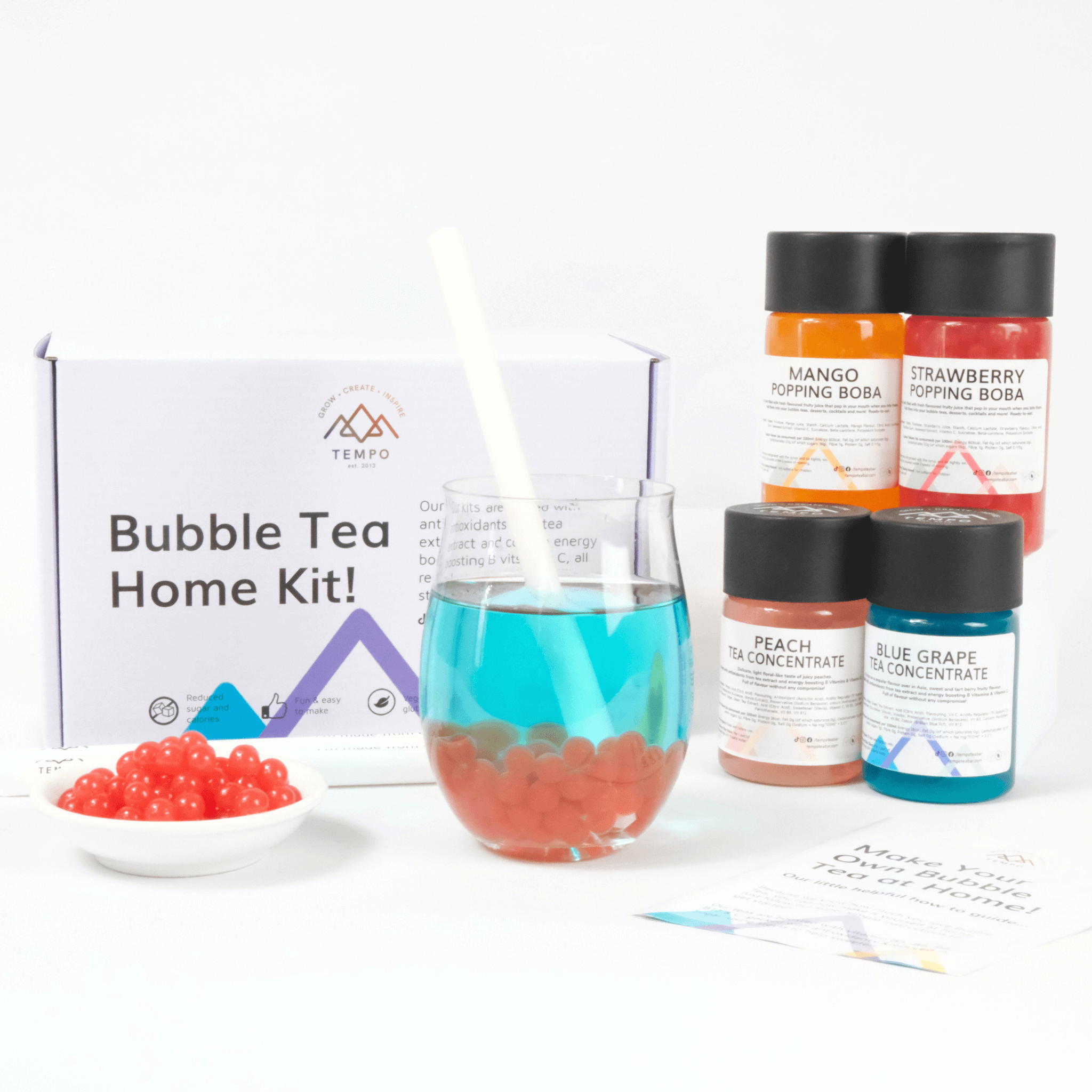 Fruit Bubble Tea Kits and Ready Made Bubble Tea Cans | Tempo Tea Bar