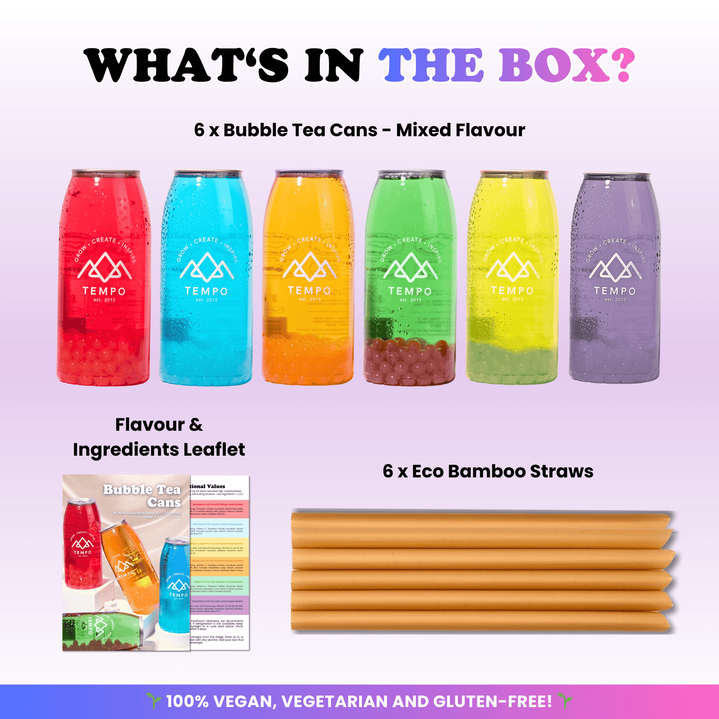 Ready Made Bubble Tea Cans and Fruit Bubble Tea Kits | Tempo Tea Bar